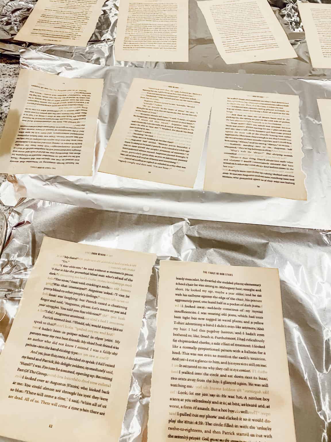 How to Stain Book Pages - Mornings on Macedonia