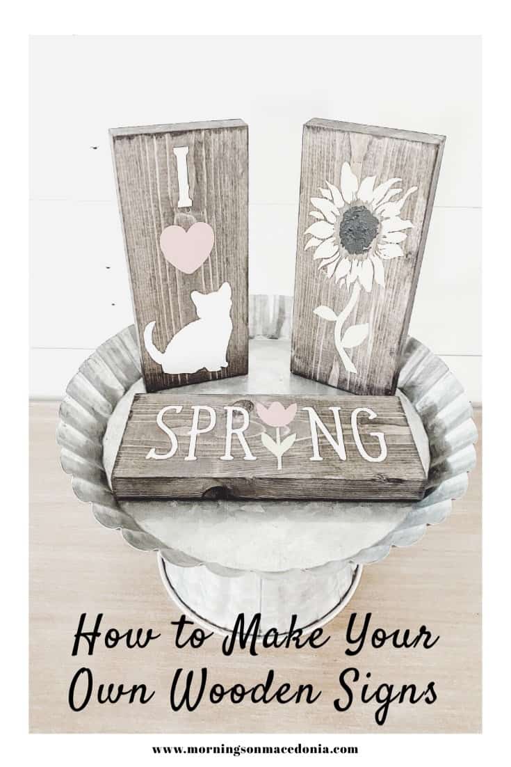 DIY Wooden Signs - Mornings on Macedonia