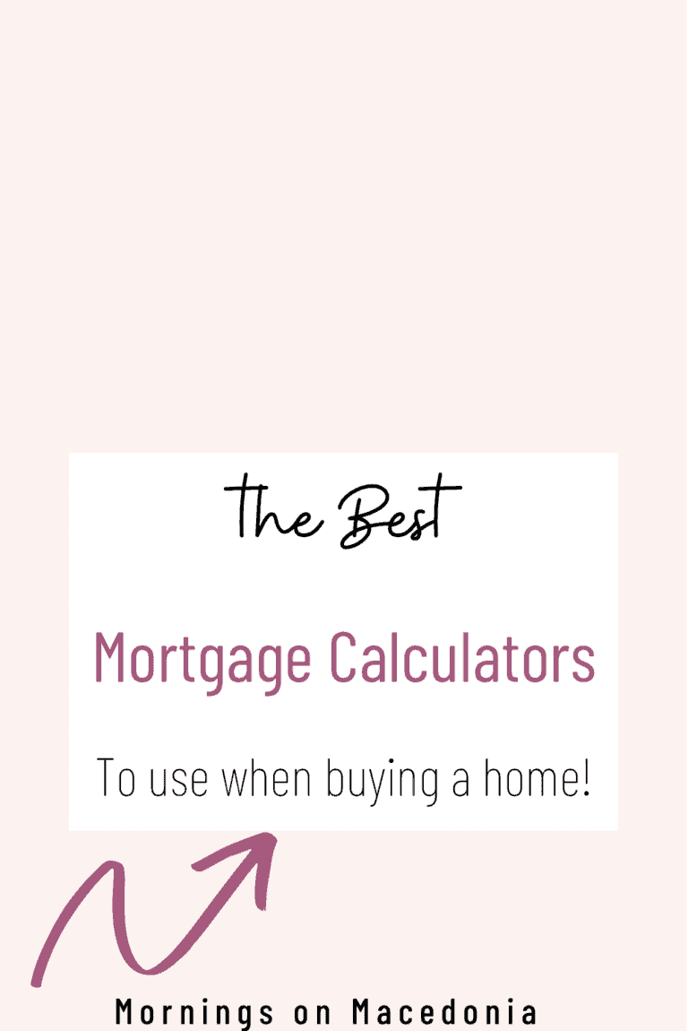The Best Mortgage Calculators - Mornings on Macedonia