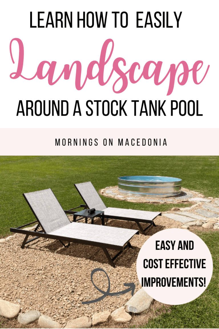 Stock Tank Pool Landscaping - Mornings on Macedonia