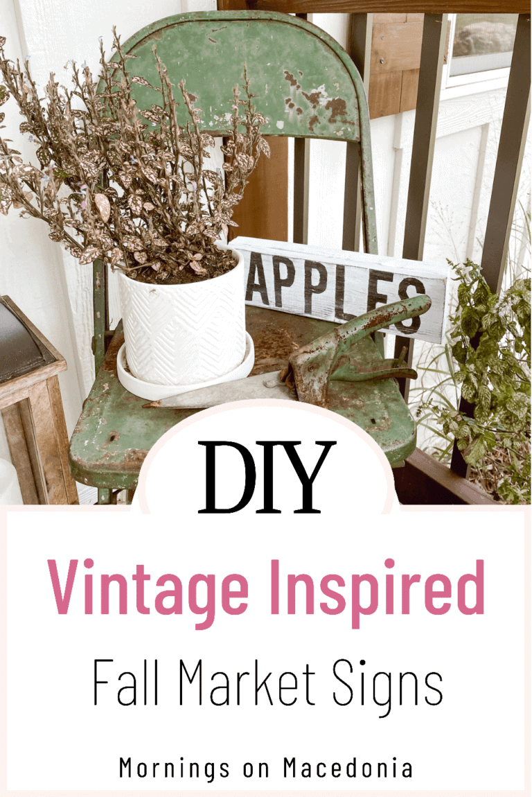 Vintage Inspired Fall Market Signs - Mornings on Macedonia