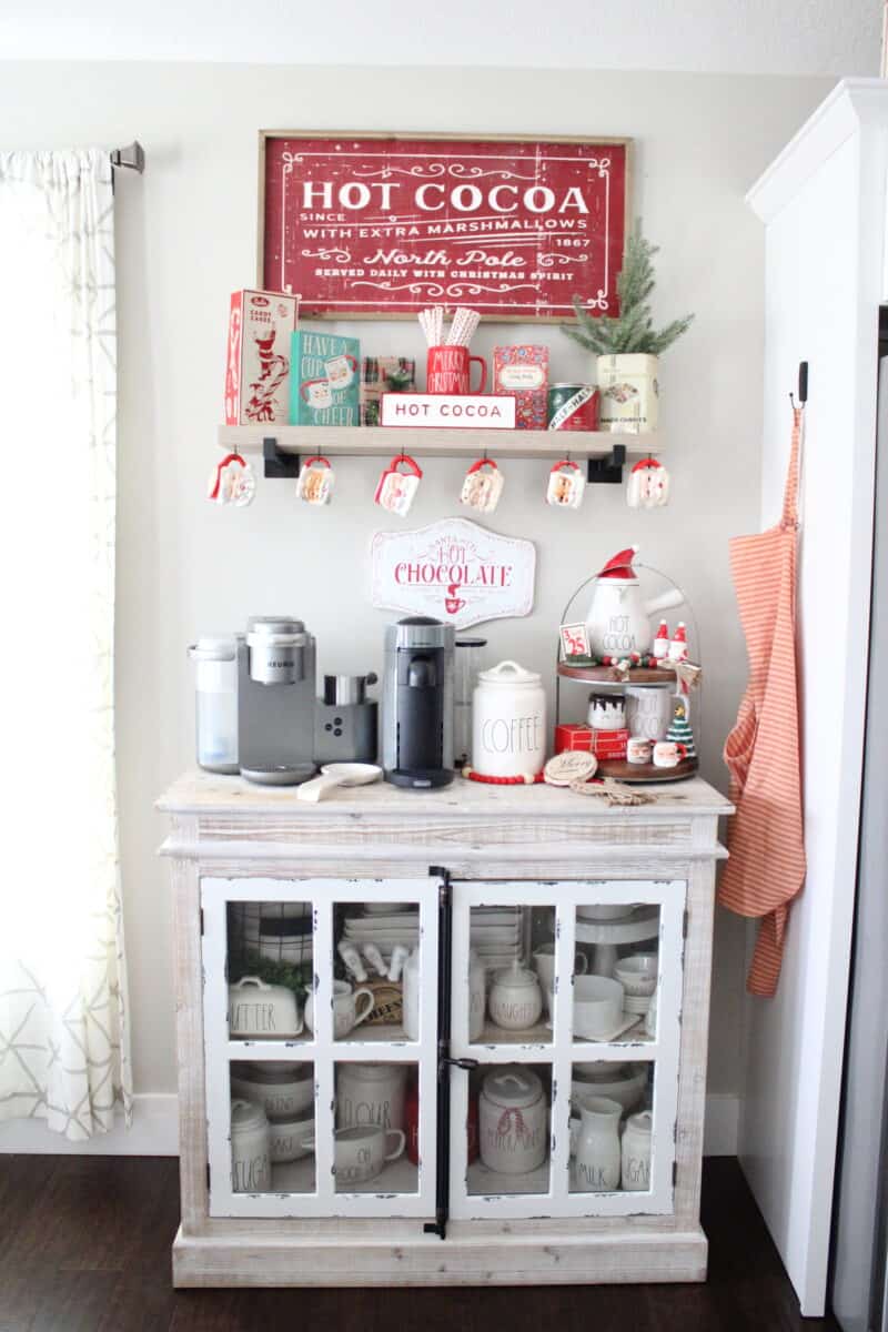 Farmhouse Coffee Bar Ideas Through The Seasons - Mornings on Macedonia