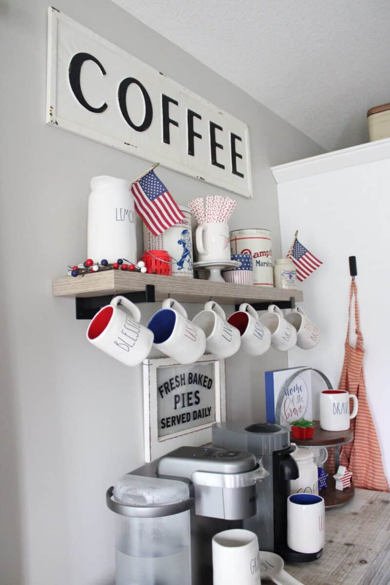 Easy Kitchen Patriotic Decor Ideas You'll Love - Mornings on Macedonia