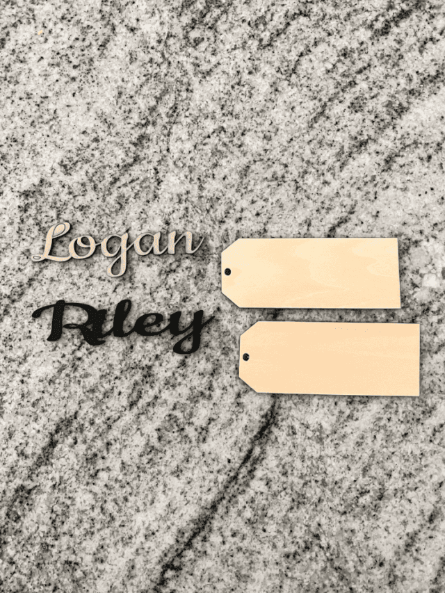 How to Make DIY Personalized Stocking Tags - Mornings on Macedonia