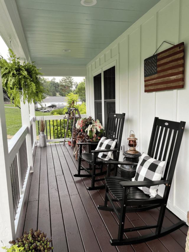 Front Porch Makeover - Mornings on Macedonia
