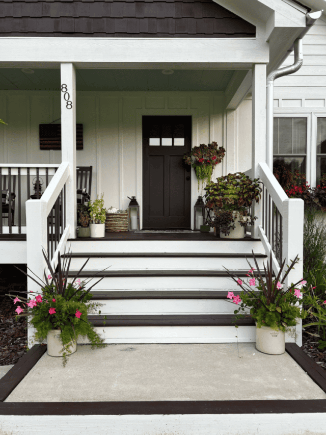 Front Porch Makeover - Mornings on Macedonia