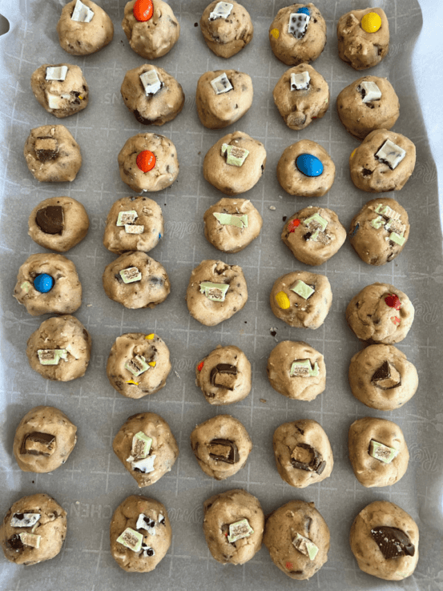 Leftover Halloween Candy Cookies Recipe - Mornings on Macedonia