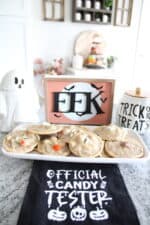 Leftover Halloween Candy Cookies Recipe - Mornings on Macedonia