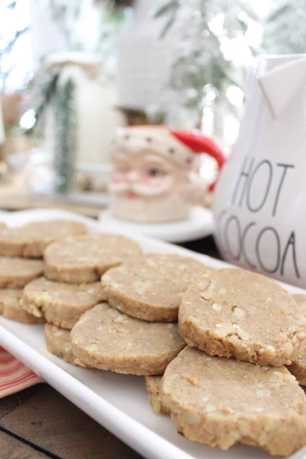 Walnut And Brown Sugar Shortbread Cookie Recipe - Mornings on Macedonia