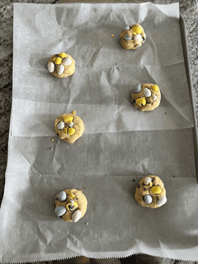 Cadbury Egg Cookie Recipe - Mornings on Macedonia