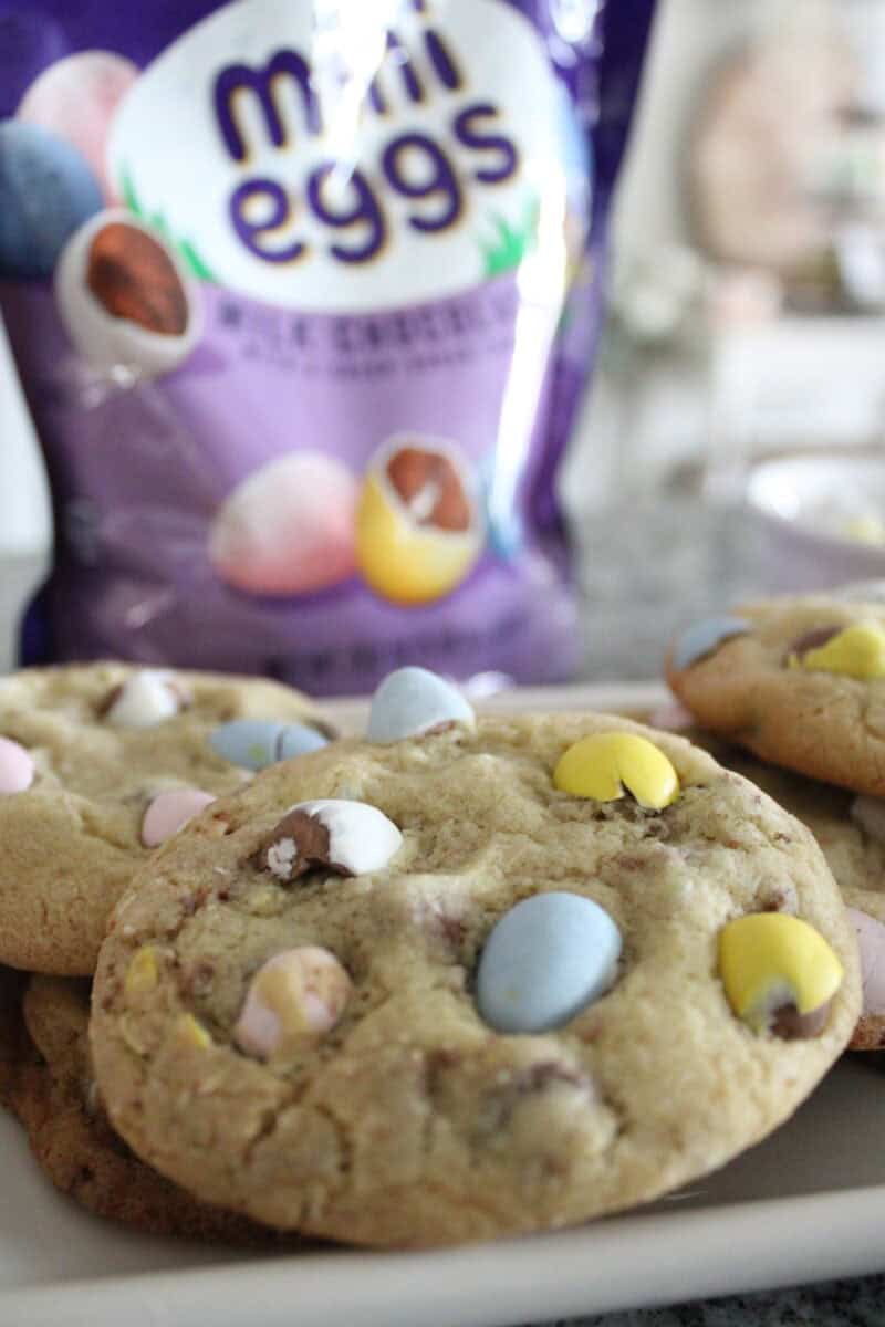 Cadbury Egg Cookie Recipe - Mornings on Macedonia