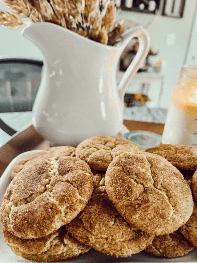 Easy Pumpkin Snickerdoodle Cookies - Mornings on Macedonia